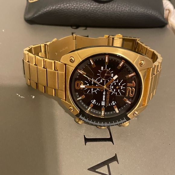 Diesel | Accessories | Diesel Chronograph Watch Gold | Poshmark